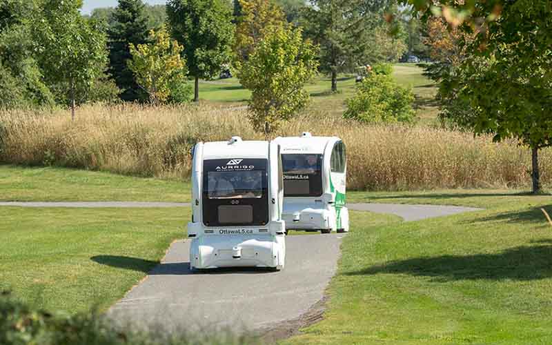 Coventry-based Aurrigo trials driverless pod in Canada